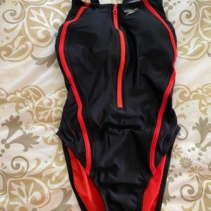 Speedo | Swim | Speedo Quantum Spice Zip One Piece Swimsuit Womens Size ...